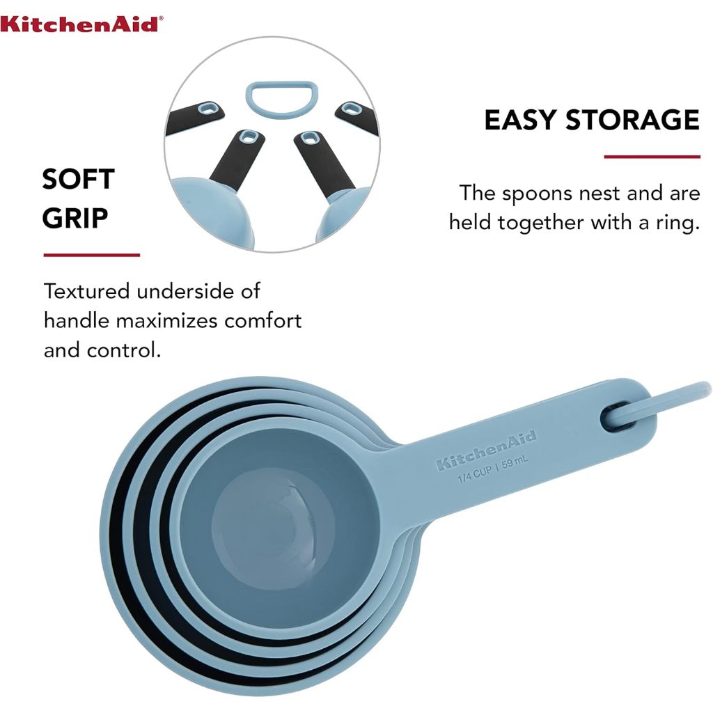 KitchenAid Universal Measuring Cup Set, 4-Piece, Blue Velvet คิทเช่นเอด ...