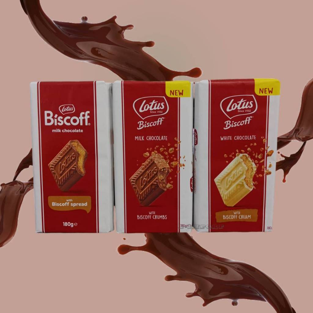 Lotus Biscoff Chocolate Bar 180g มี 3 รส | Shopee Thailand