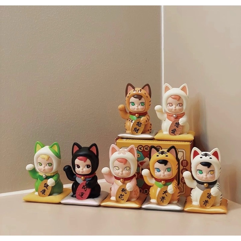(รอเอฟในไลฟ์ ลด50% ) แบบสุ่ม SamSam Fortune Cat Molly แมวกวักมอลลี่ ...
