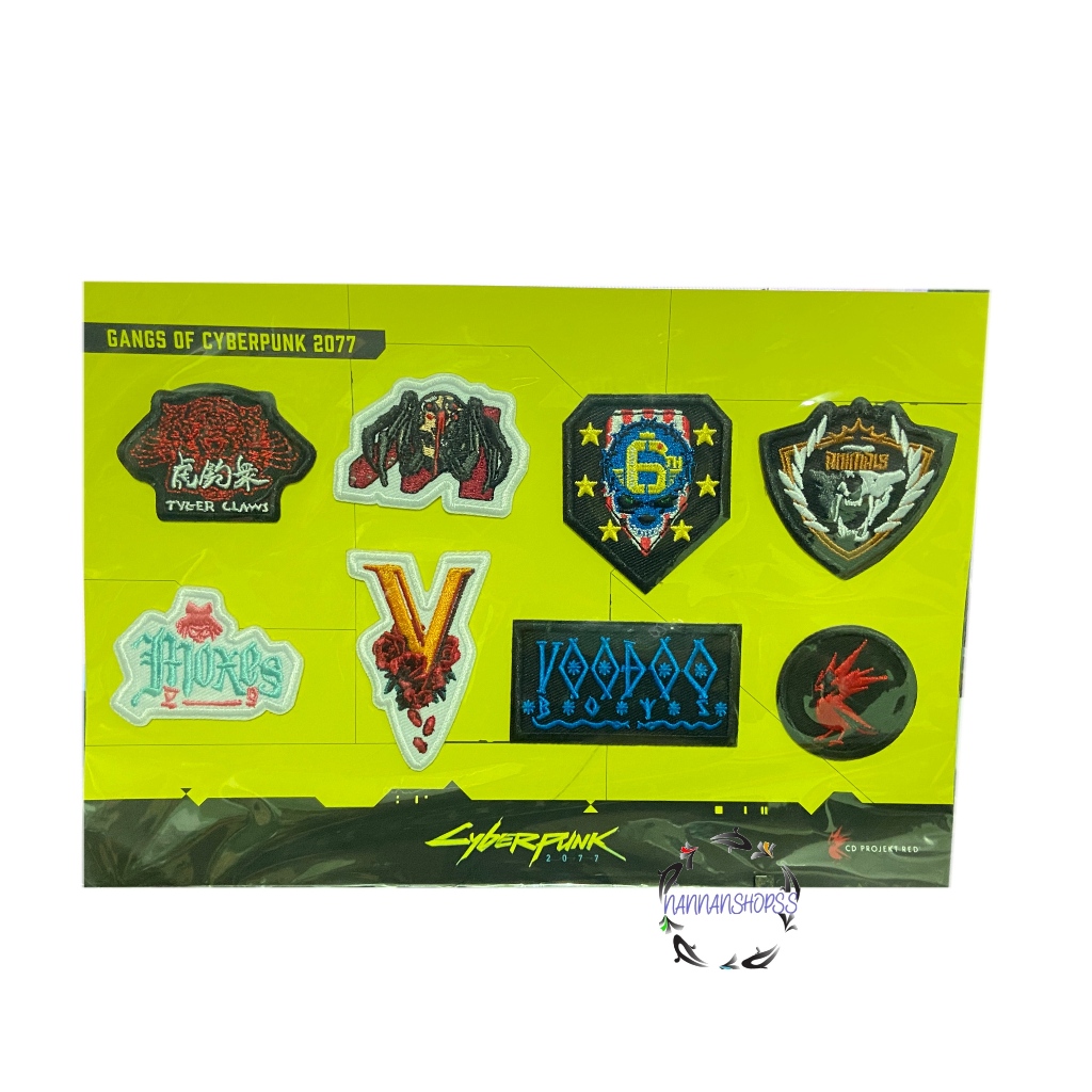 Cyberpunk 2077 Badge ชุดตราผ้า 8 แบบ (Woven Badges) ของสะสม จากเกม ...