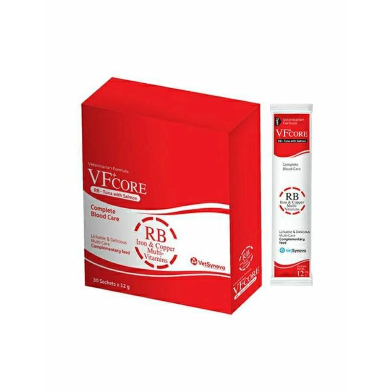 ยกกล่อง VFCore RB สีแดง อาหารเสริมแมวเลียบำรุงเลือด กระตุ้นความอยากอาหาร บรรจุ30ซอง | Shopee ...