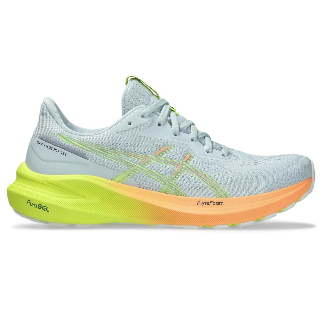 ASICS : GT-1000 13 PARIS WOMEN RUNNING ผู้หญิง รองเท้าวิ่ง ของแท้ COOL GREY/SAFETY YELLOW ...