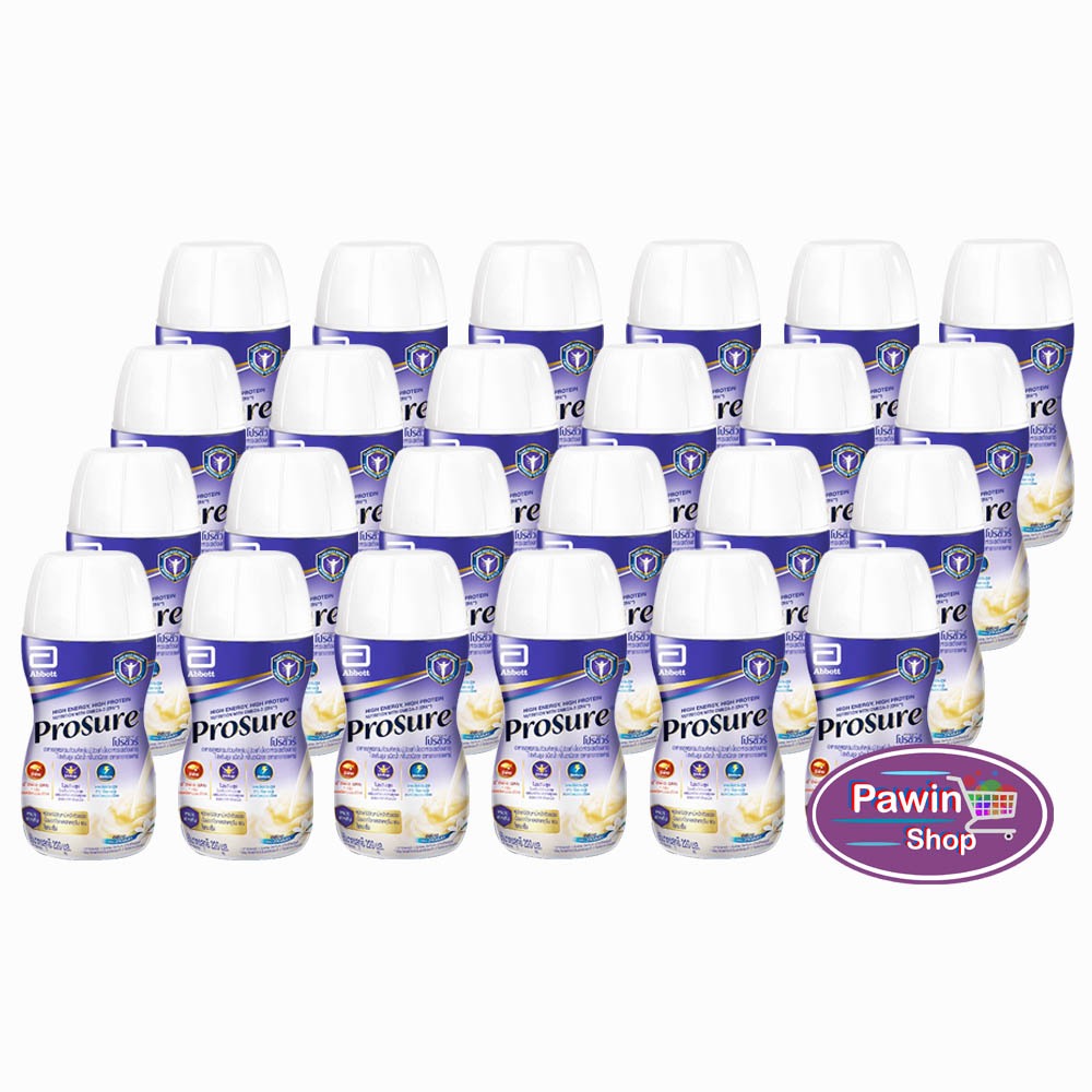 Prosure Liquid Vanilla 220ml (24 ขวด) โปรชัวร์ ชนิดน้ำ วานิลลา สำหรับ ...