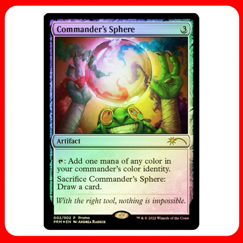 [MTG] Commander's Sphere [PRM] [ARTIFACT] [RARE] [FOIL] [ENG] (การ์ดเม ...