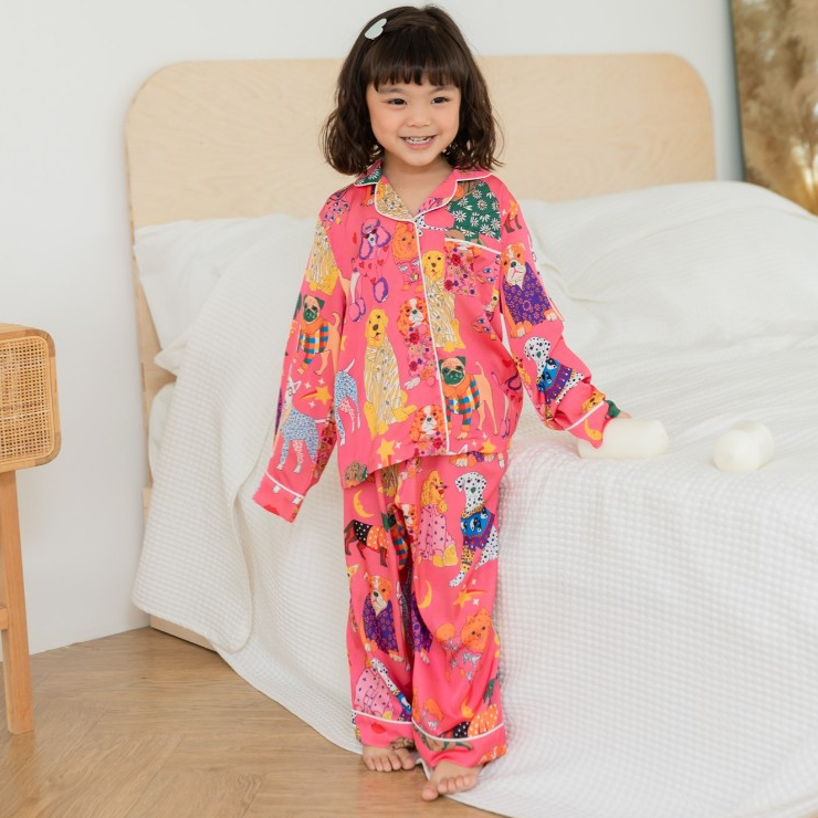 ชุดนอน Muslin pajamas Silk Satin (M885 M1149 M1202 M1255) | Shopee Thailand