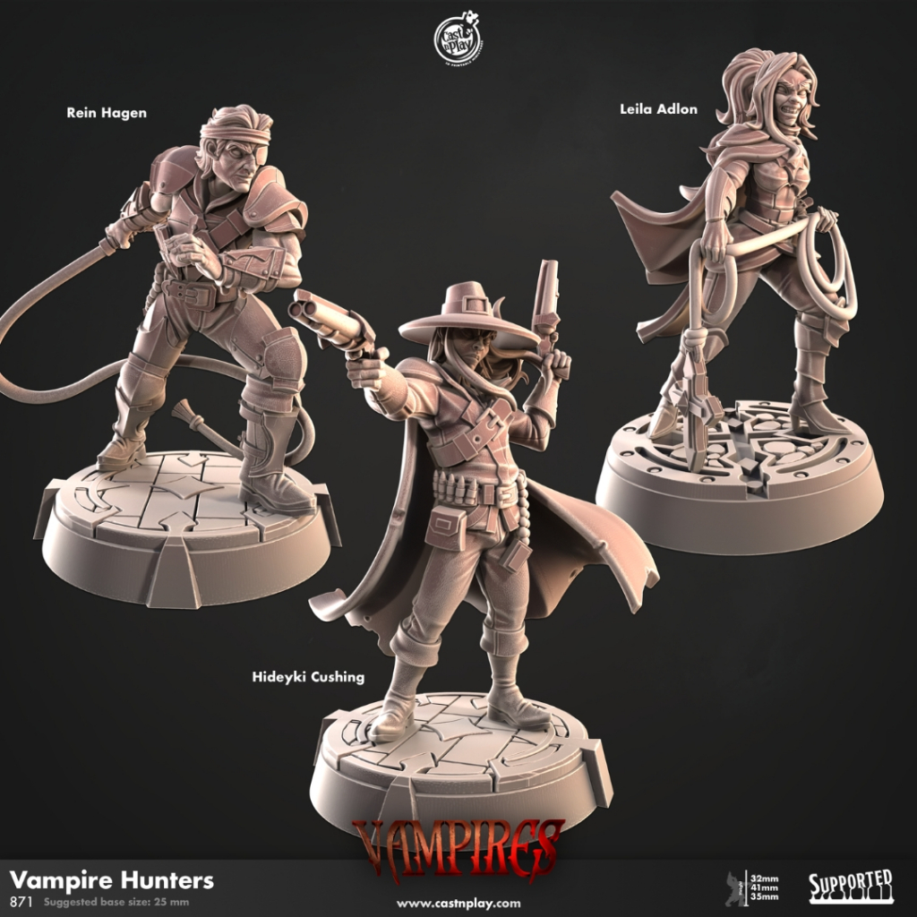 Vampire Hunters - Vampires - Humanoid Human / 32mm scale 3D printed ...