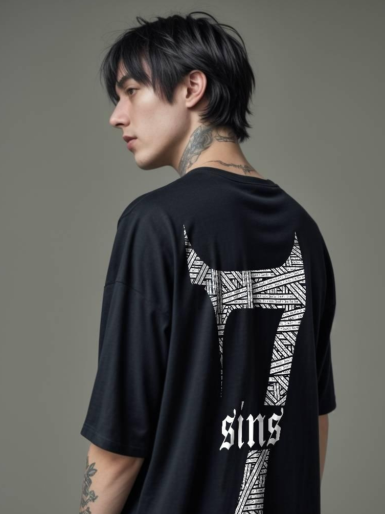 เสื้อคอกลม The Original 7 Sins Symbol | Shopee Thailand