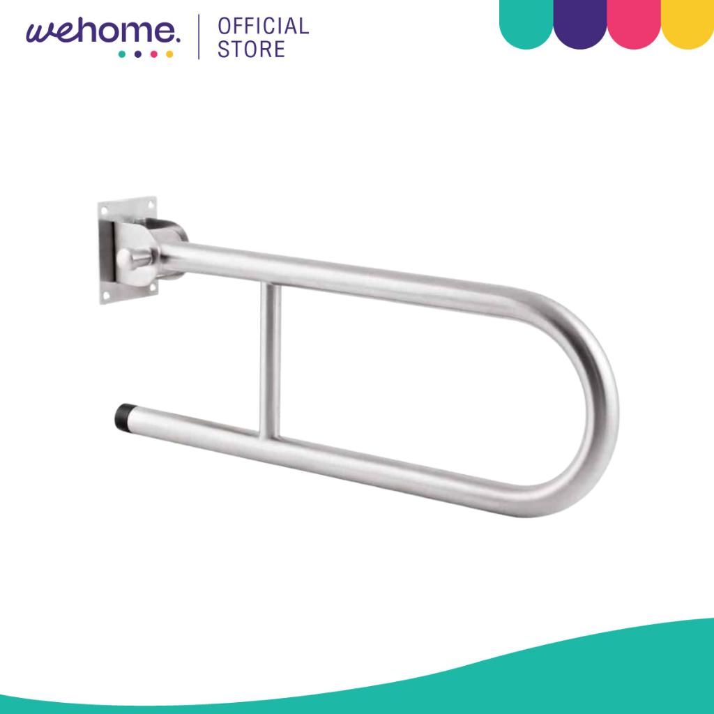 WS BATHROOM ราวกันลื่น แบบโยกขึ้น-ลง รุ่น HR-6111-2-UD ความยาว 60 ซม. (OD) 32 มม. ผิวแฮร์ไลน์ ...