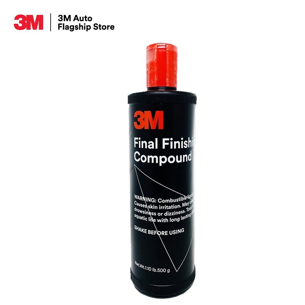 3M น้ำยาขัดเงาสีรถ 500 กรัม 3M Final Finishing Compound (ขั้นตอนเดียว) One Step | Shopee Thailand