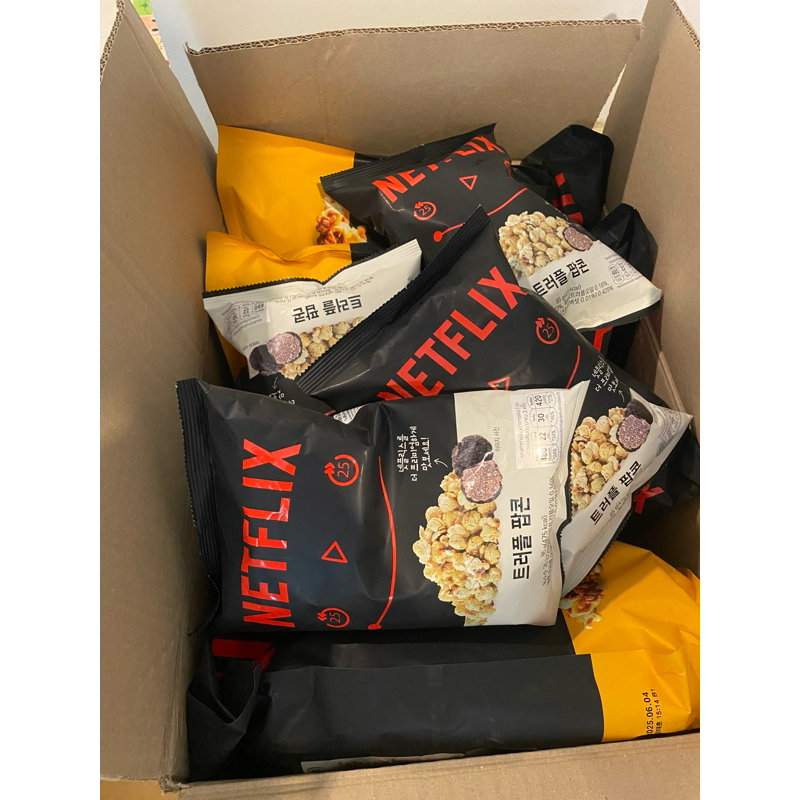 [ส่งด่วน] Dalgona Popcorn/Fried Fish Jerky/Truffle Popcorn Netflix ...