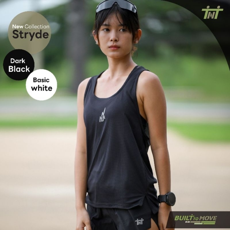 TNT Stryde เสื้อวิ่ง Tank running Unisex ผ้า Square lite บาง เบามาก แห้งไว | Shopee Thailand