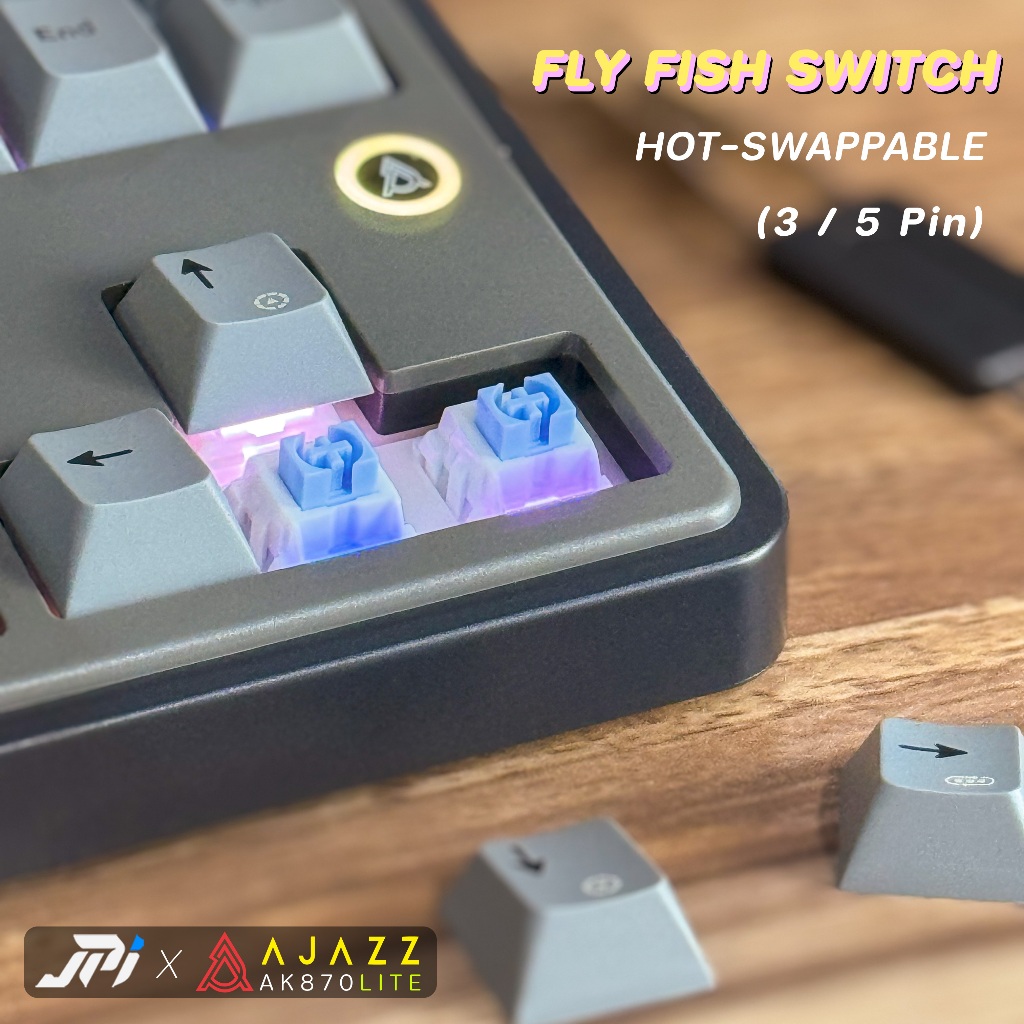AJAZZ คีย์บอร์ดเกมมิ่ง AK870 LITE Hotswap 87 ปุ่ม Mechanical Keyboard ...