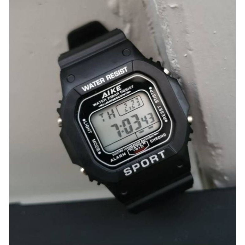 นาฬิกา sport แบรนด์ Aike แบรนด์แท้ นาฬิกากันน้ำ หน้าจอแสดงผลแบบดิจิตอล ...
