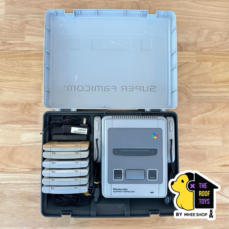 Super Famicom with Box Case ชุดกล่องพลาสติกพกพา พร้อมอุปกรณ์ | Shopee ...