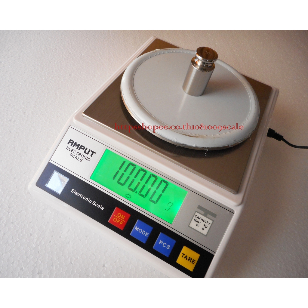AMPUT 600 x 0.01g, 2000g x 0.01g + กล่องกันลม + Adapter ใช้ไฟบ้าน เช็ค + Calibrate ก่อนส่ง ...