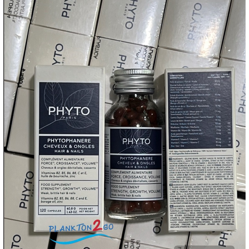 แพ็คเกจใหม่ Phyto Phanere Paris วิตามินบำรุงผม ของแท้นำเข้าจากฝรั่งเศส 120 เม็ด ลดผมร่วงเร่ง ...