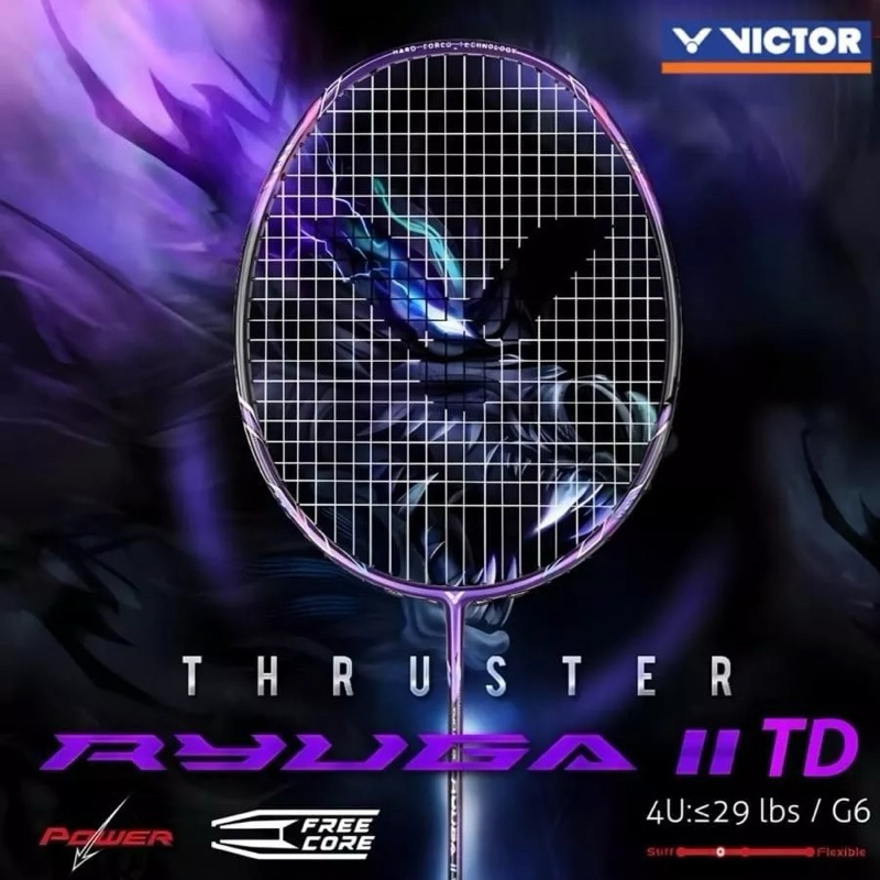 Victor ไม้แบดมินตันรุ่น Ryuga ii td 4U แถมเอ็น ซอง ประกัน 6 เดือน ...