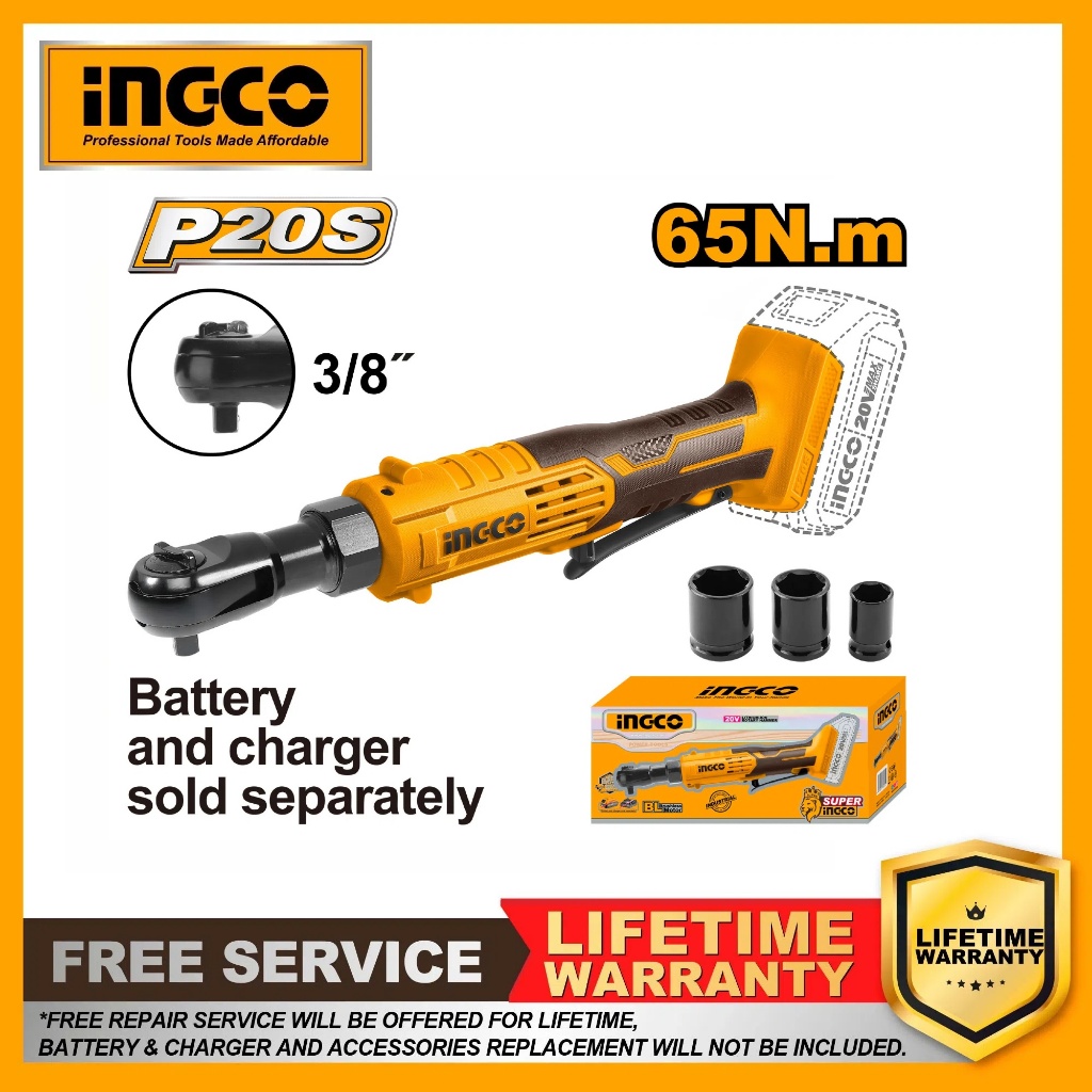 INGCO ด้ามฟรีไร้สาย 3 หุน CDRLI2060151 | Shopee Thailand