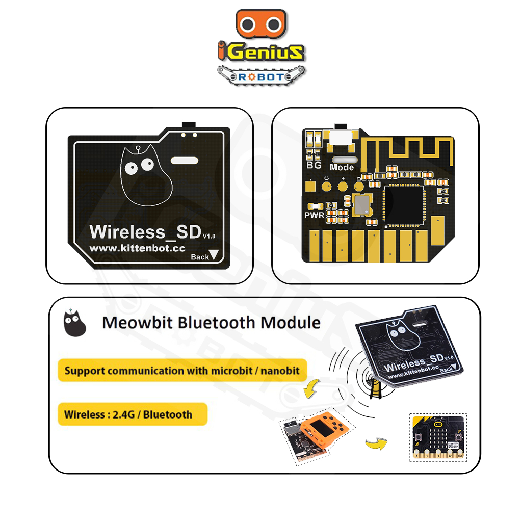 การ์ด SD Wifi สำหรับ Meowbit Console Kittenbot Wireless SD Module microbit | Shopee Thailand