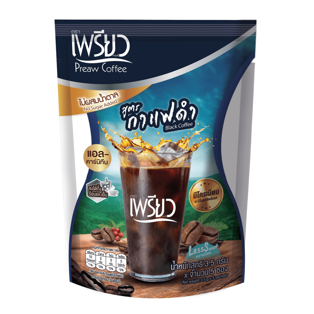 [สินค้าร่วมโปรโมชั่น] Preaw Black Coffee เพรียว คอฟฟี่ กาแฟดำ ปรุง ...