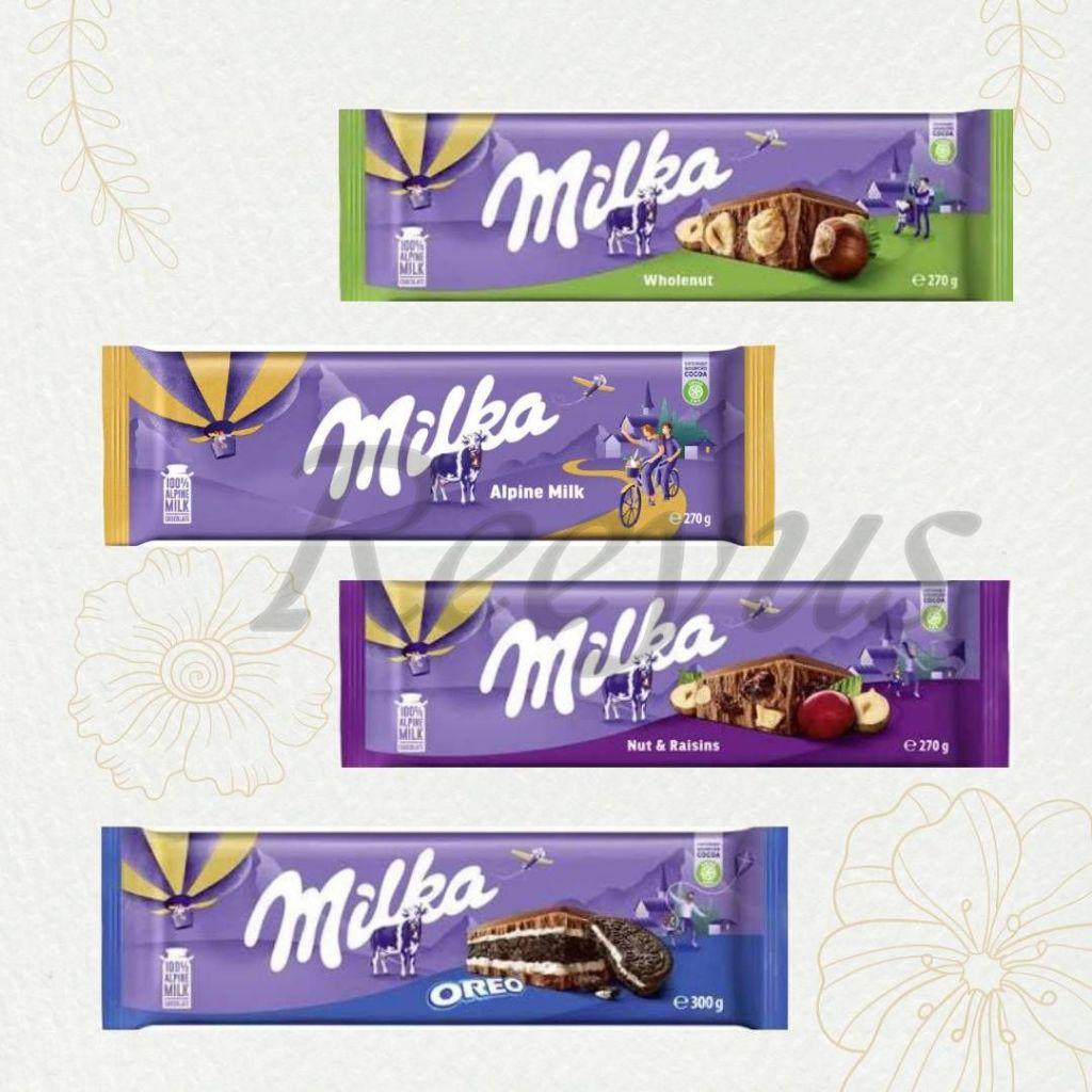 Milka Chocolate Bar แบบใหญ่ สินค้าจากเยอรมัน มี 4 รส 2 ขนาด : | Shopee ...