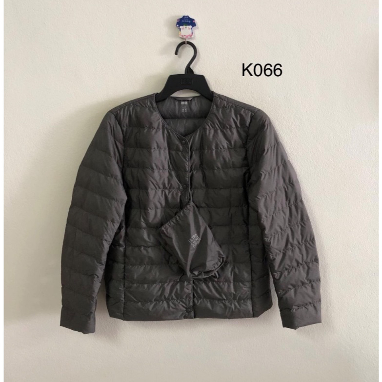 L(ญ) เสื้อขนเป็ดกันน้ำ ถุงครบ (K066) แบรนด์ Uniqlo ยูนิโคล่ Ultra Light ...