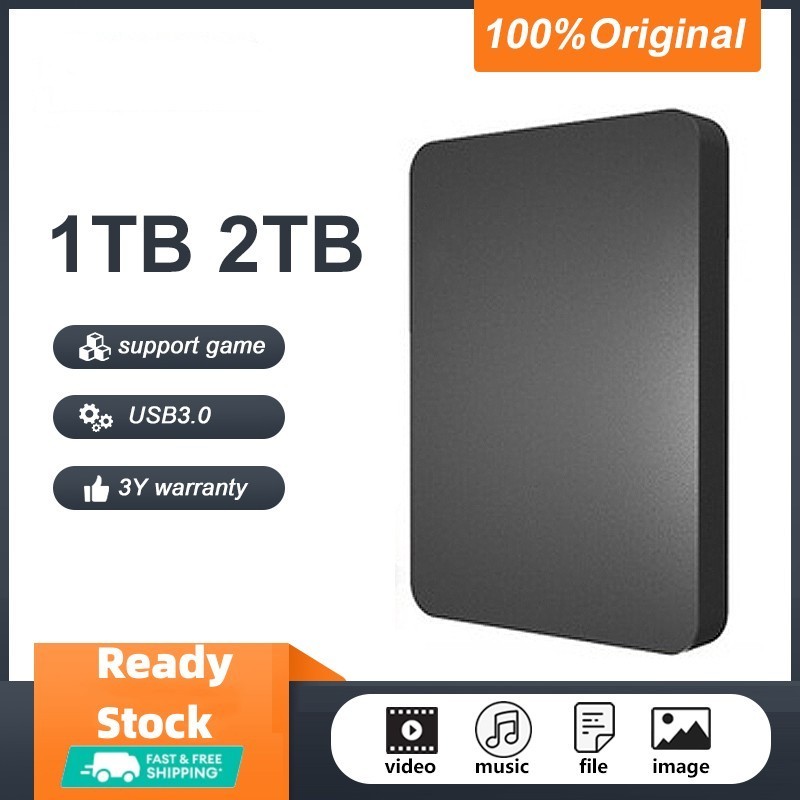 External Harddisk 2TB ฮาร์ดดิสก์แบบพกพา Hard Drives HDD 2.5" USB 3.0 ...