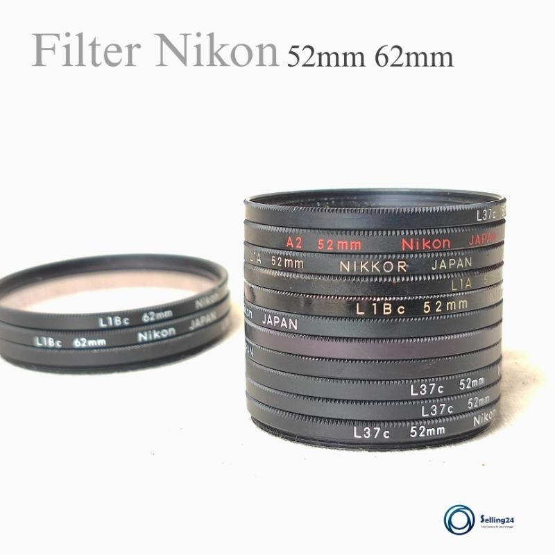 ฟิลเตอร์ ยี่ห้อ Nikon 52mm 62mm lens filter UV coated กันแสงกันรอยกัน ...