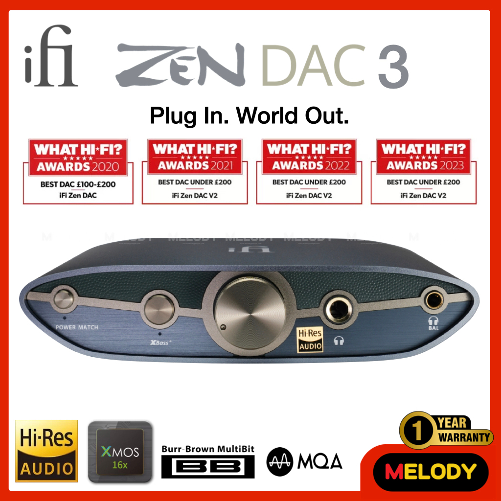 iFi Zen DAC V3 แอมพลิฟายเออร์ DAC หูฟัง ได้รับรางวัล WHAI HI-FI AWARDS ...