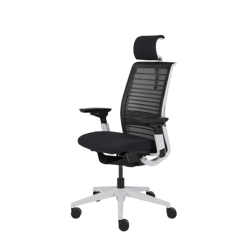 Modernform เก้าอี้เพื่อสุขภาพ Steelcase รุ่น THINK V2 ที่พิงศีรษะ ขาPT. SOLID /ADJ.LUMBAR เบาะ ...