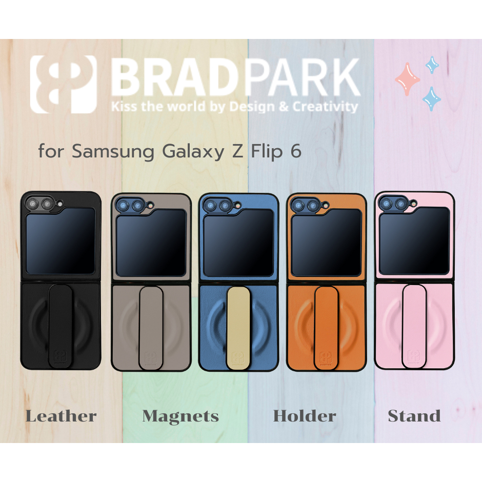 เคส Bradpark Maggrip PU สำหรับ Samsung Galaxy Z Flip 6 5G | Shopee Thailand