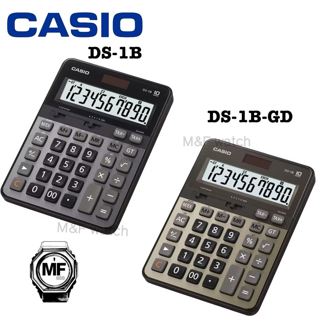 Casio DS-1B เคเครื่องคิดเลขตั้งโต๊ะ DS-1B-GDของแท้ 💯เครื่องคิดเลข Casio 10 หลัก ของแท้ ของใหม่ ...
