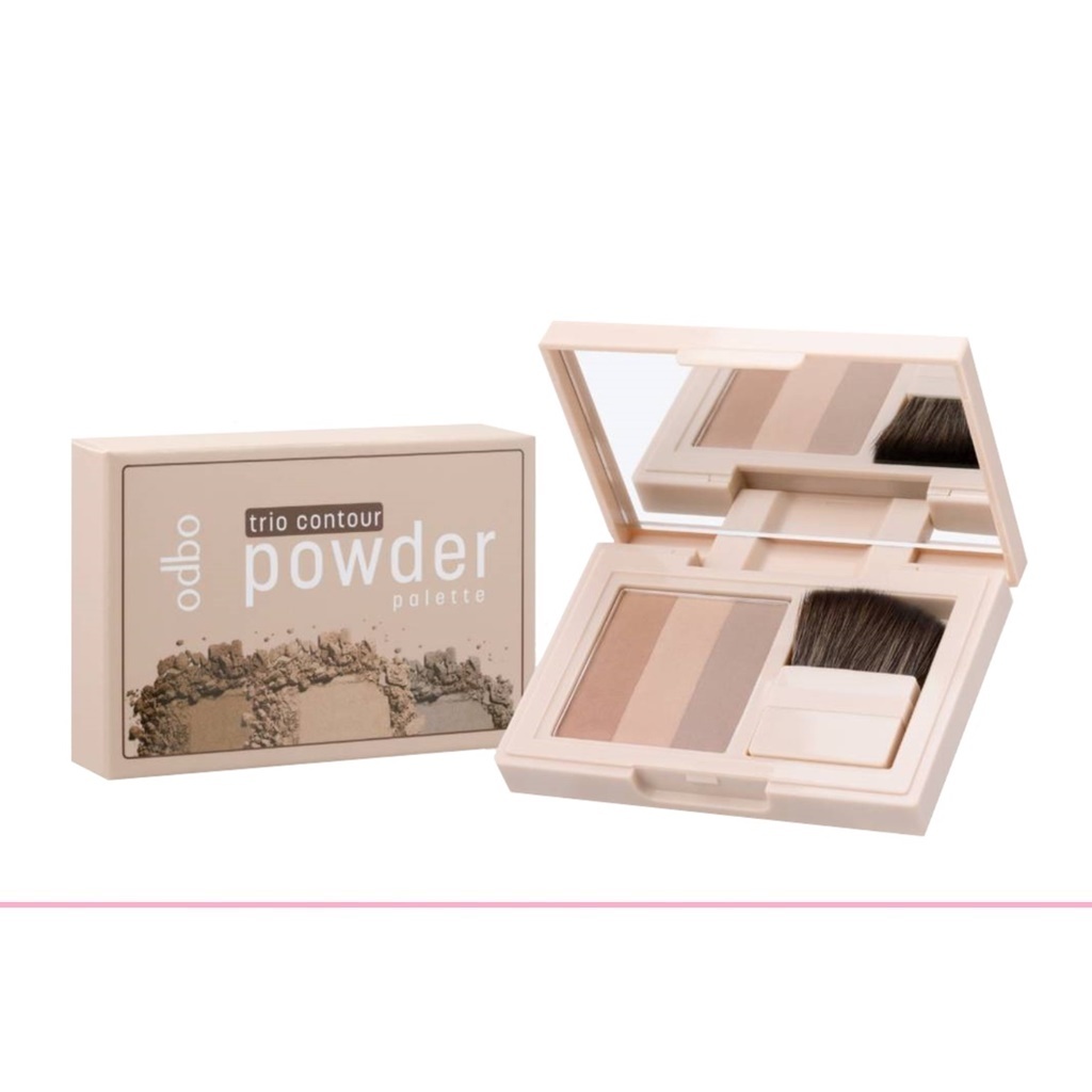 Odbo Trio Contour Powder Palette 3g โอดีบีโอ คอนทัวร์ พาวเดอร์ พาเลท ...