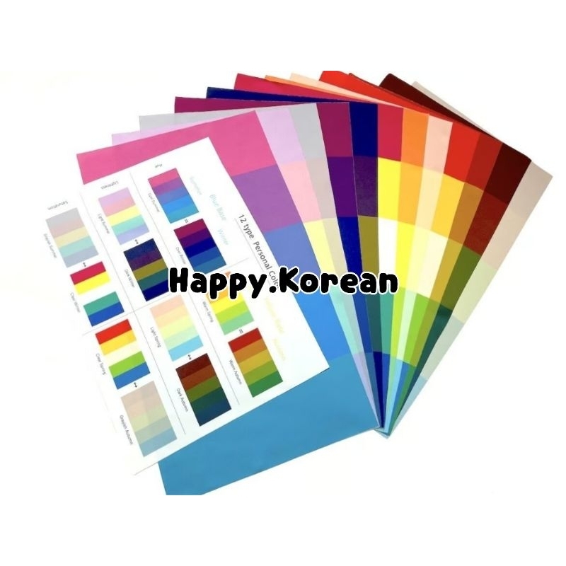 พรีออเดอร์🇯🇵) ผ้า personal color drape 4ฤดู (12 types) (set 12ผืน ...