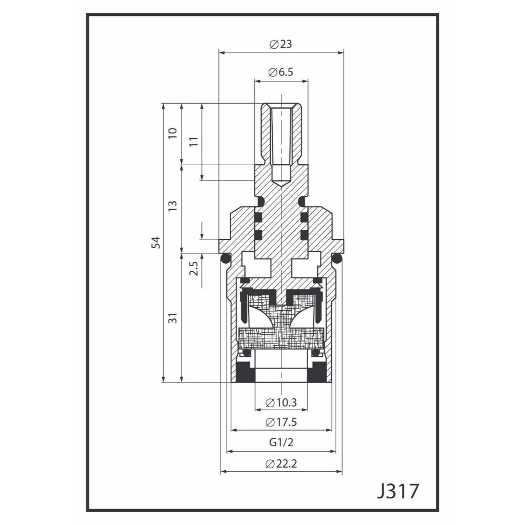 Con's J317 ชุดวาล์ว เปิด-ปิดน้ำ ก๊อกน้ำ เกลียว1/2" น้ำเย็น (สามารถใช้ ...