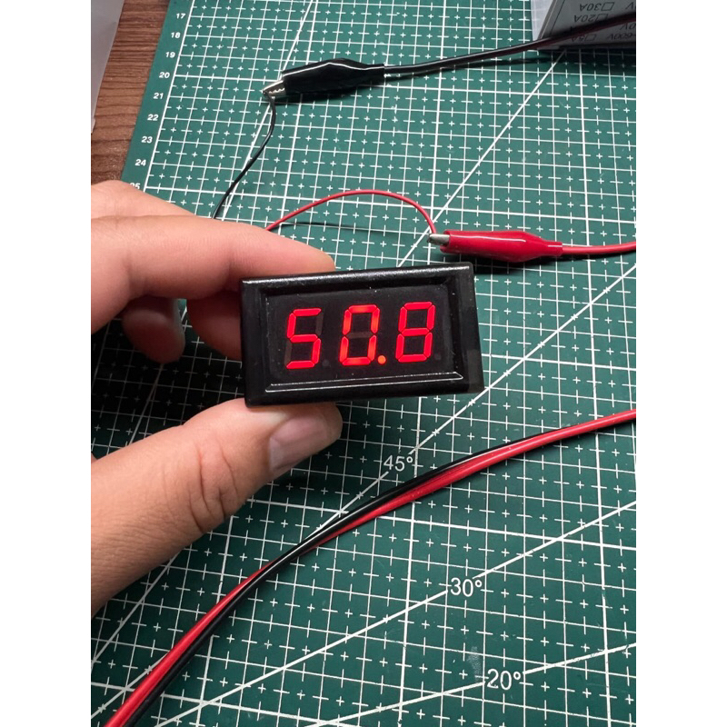 volt meter DC 0-600v สีแดง จอled 0.56 นิ้ว | Shopee Thailand