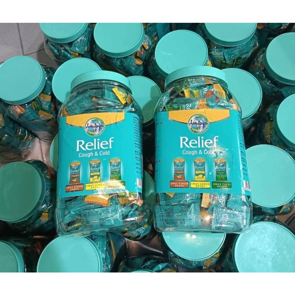 ลูกอม Relief Swas Mint Amrutanjan 3 รสขิง รสมะนาว รสกระเพราะ | Shopee ...