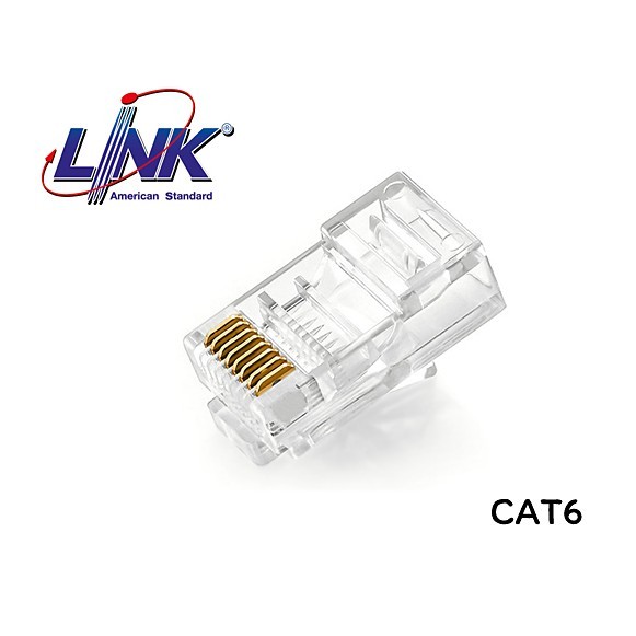 หัวแลน (LAN) RJ45 CAT6 LINK (US-1002) (10/Pack) Original ของแท้ คุณภาพดี | Shopee Thailand