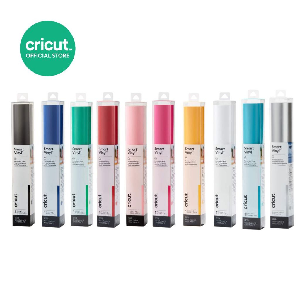 Cricut Smart Vinyl Permanent ขนาด 13 นิ้วx3 ฟุต สำหรับเครื่องตัดรุ่น ...