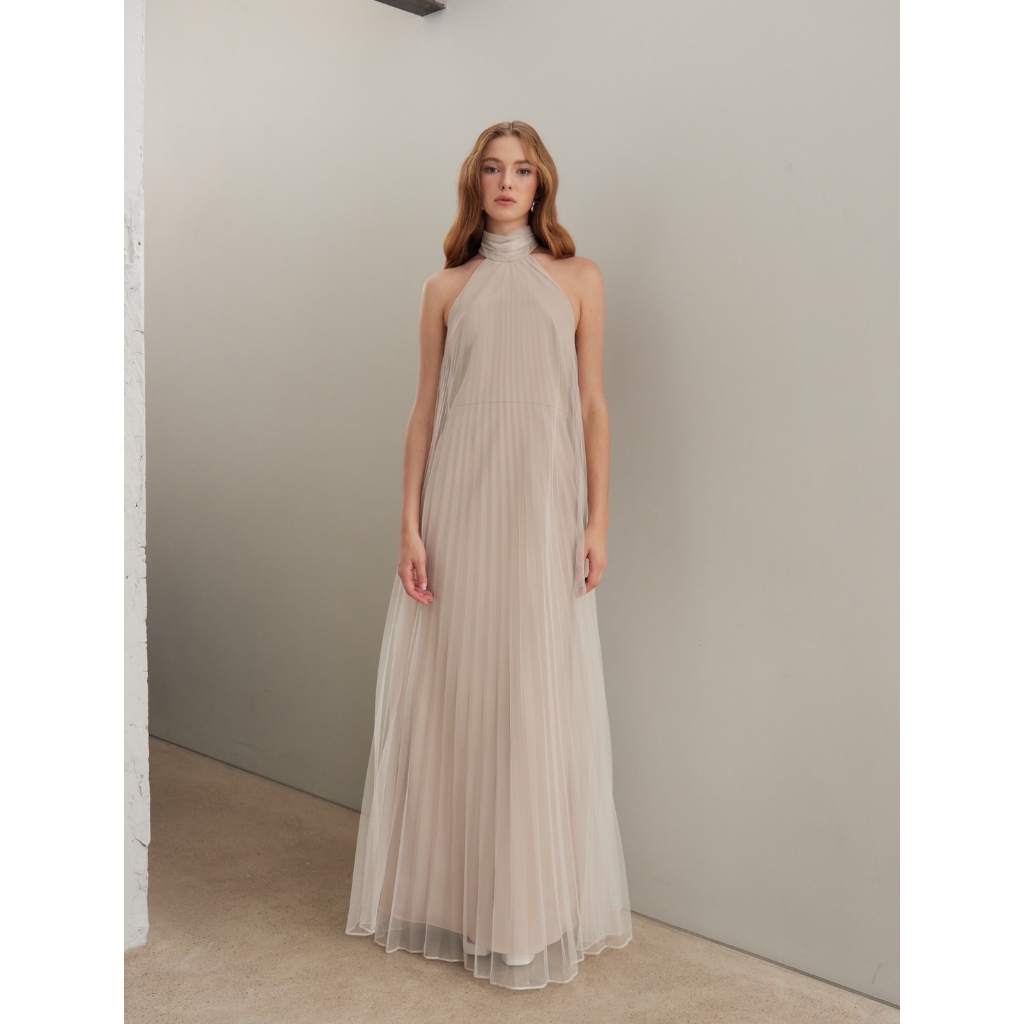 Lyra Pleated Maxi dress (2colors) | Shopee Thailand