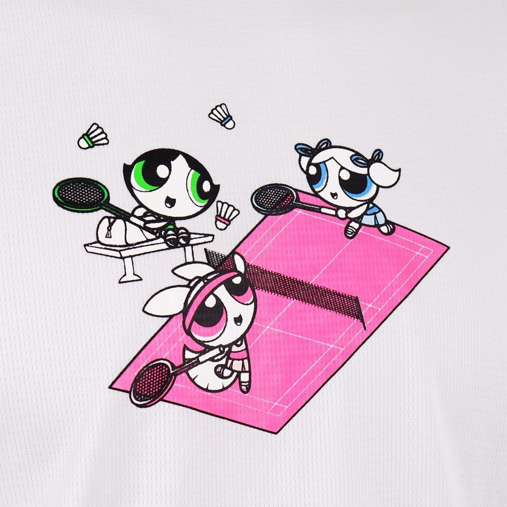 เสื้อแบดมินตัน MAXX X POWERPUFF GIRLS Shirt MLTEE14 เสื้อออกกำลังกาย ...