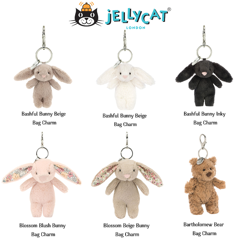 Jellycat Bunny Bag Charm [ของแท้ พร้อมส่ง] | Shopee Thailand
