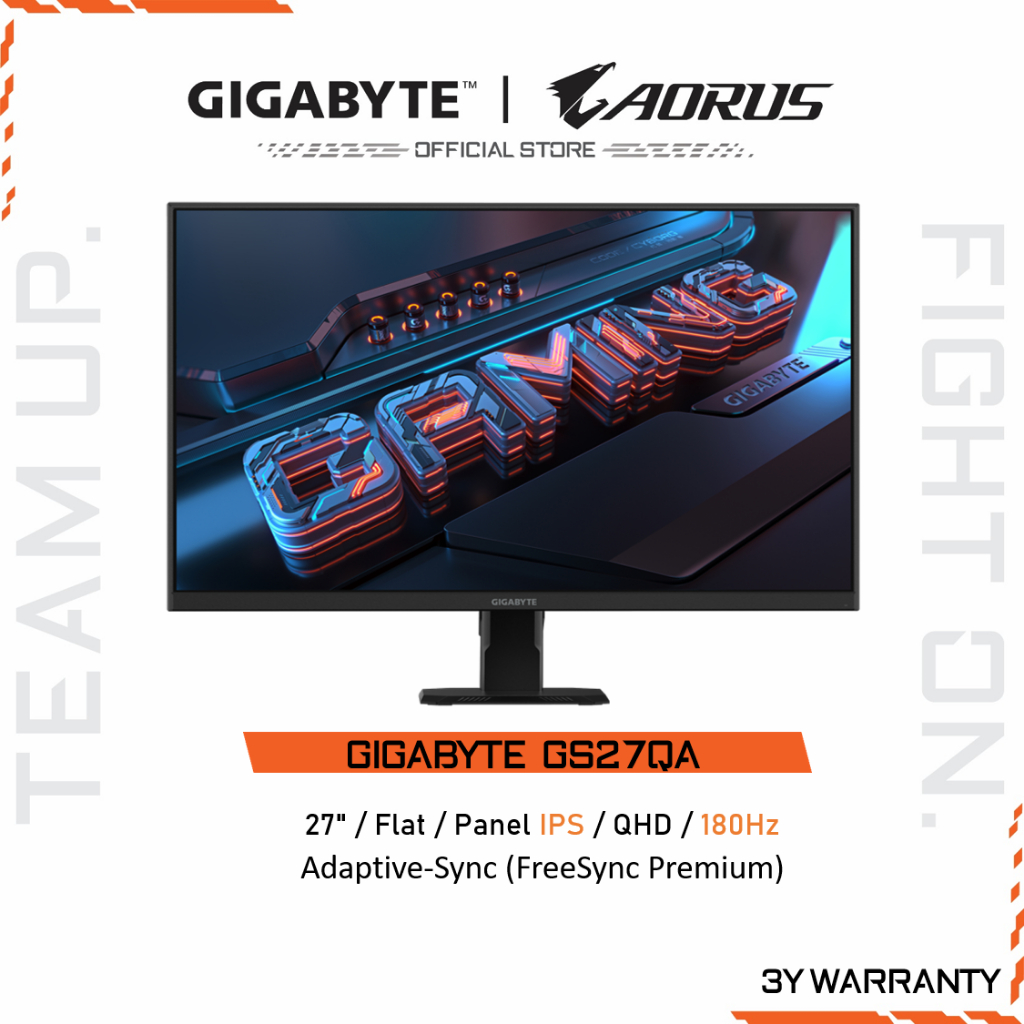 GIGABYTE GS27QA Gaming Monitor (จอมอนิเตอร์) | 27" QHD | SS-IPS | 1ms ...