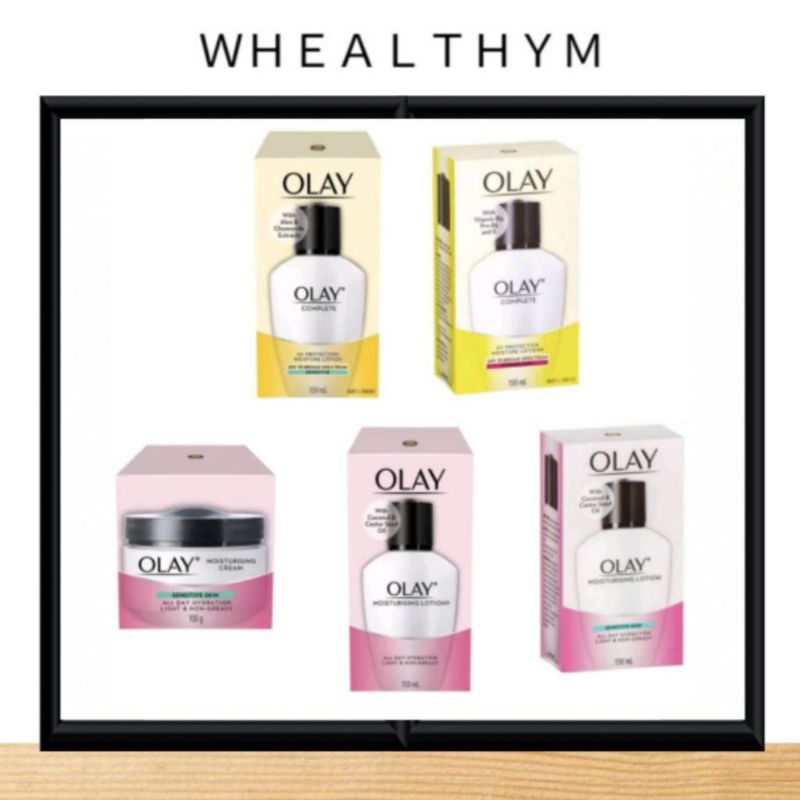 โอเลย์ Olay Moisturiser Lotion 150mL , Complete UV SPF15 , Olay Moisturising Cream 100g ( Normal ...