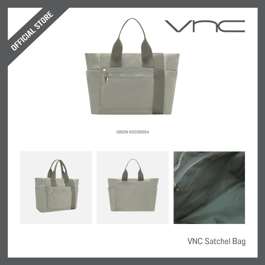VNC กระเป๋า SATCHEL BAG สี GREEN | Shopee Thailand
