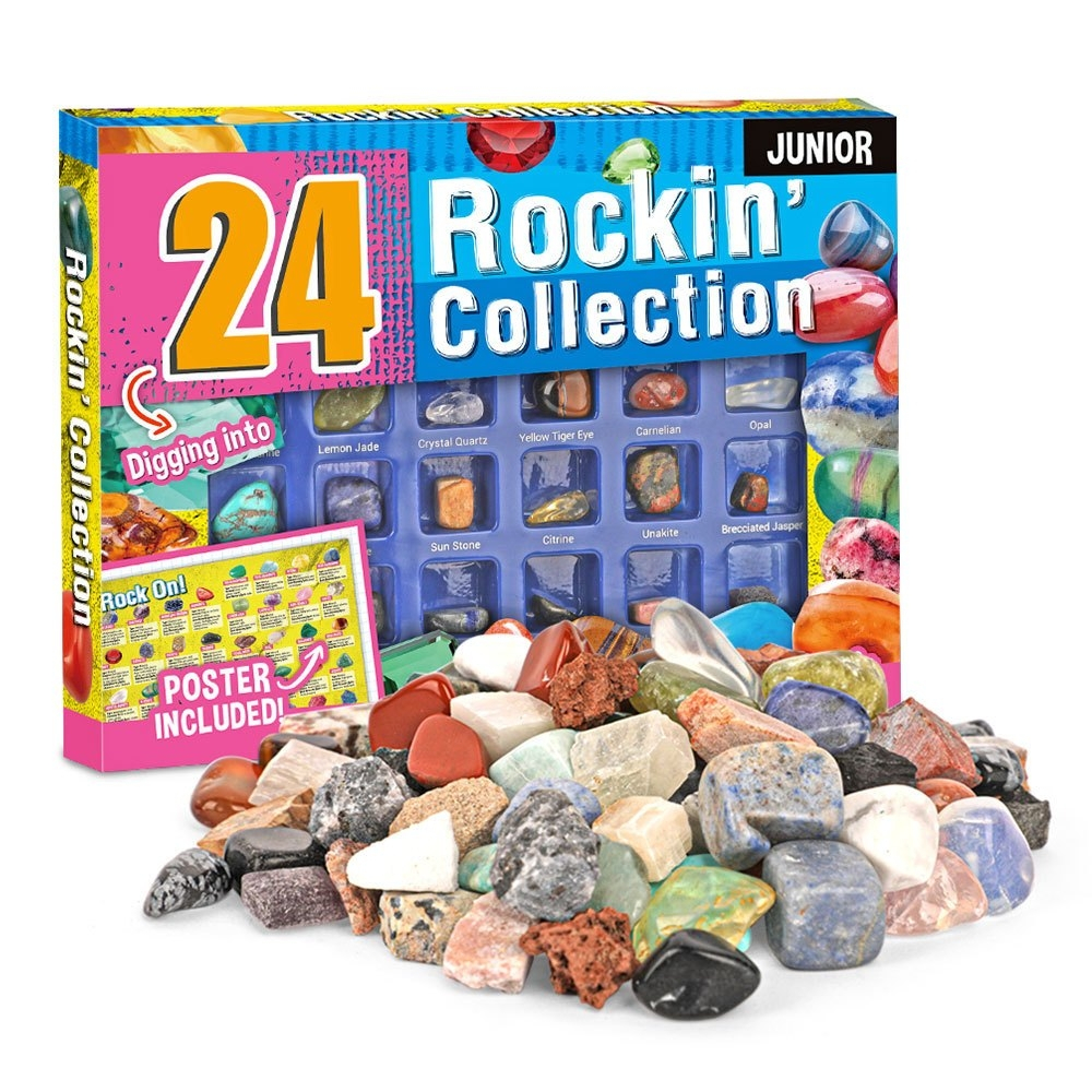 ชุดตัวอย่างหิน แร่ Rockin' Collection ของเล่นเสริมพัฒนาการเด็ก Rocks ...