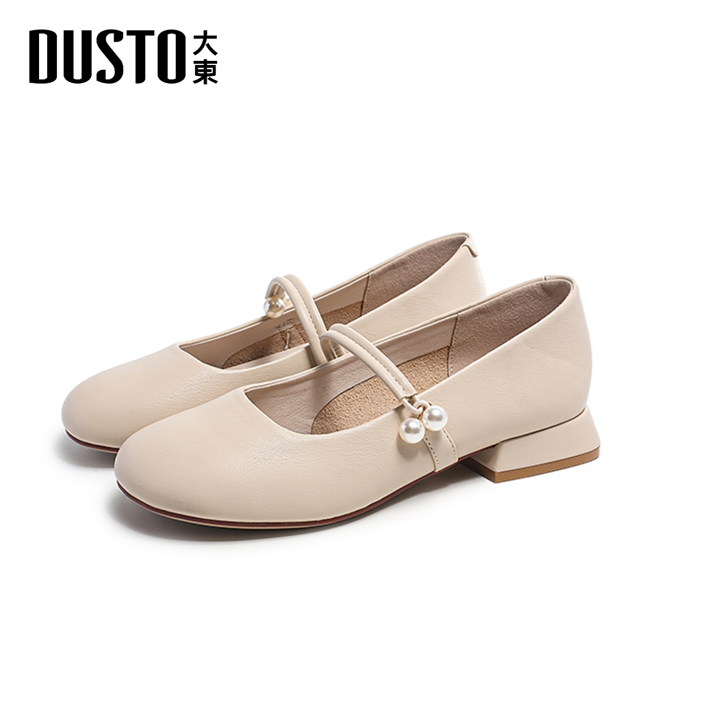 DUSTO รองเท้าคัทชูส้นเตี้ย ฤดูกาล2025 สวมใส่สบาย งานหนังนิ่ม ไม่เสียทรง ...