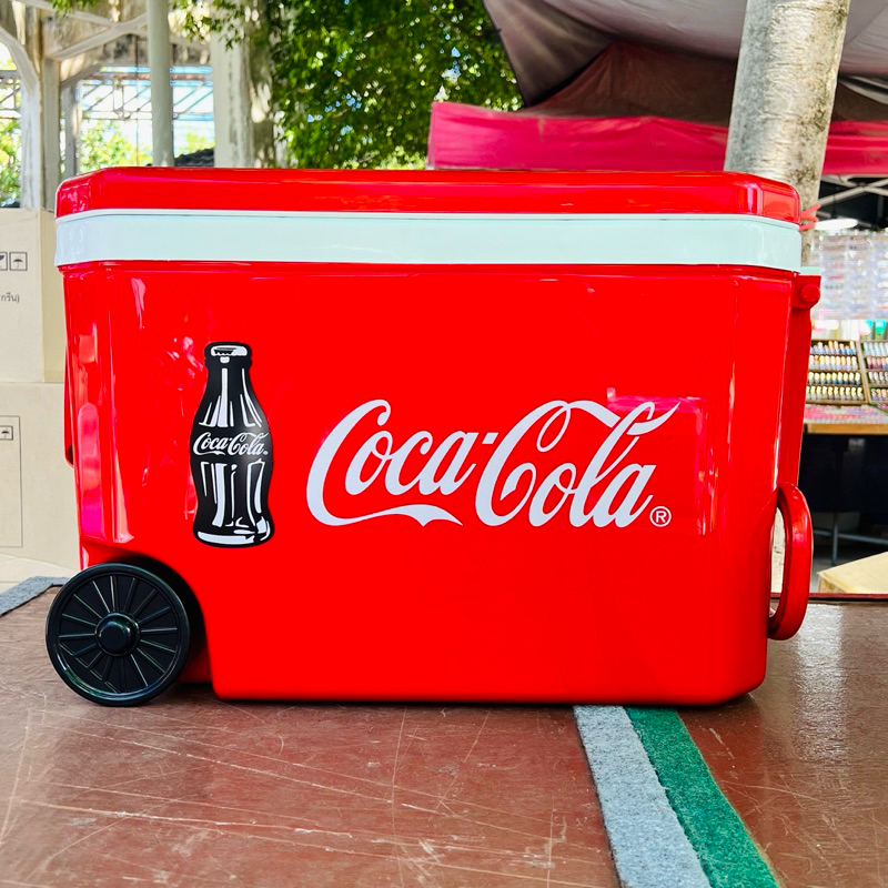 กระติกโค้ก ความจุ45ลิตร มีล้อลาก กระติกน้ำแข็ง สามารถเก็บความเย็นได้นาน ...