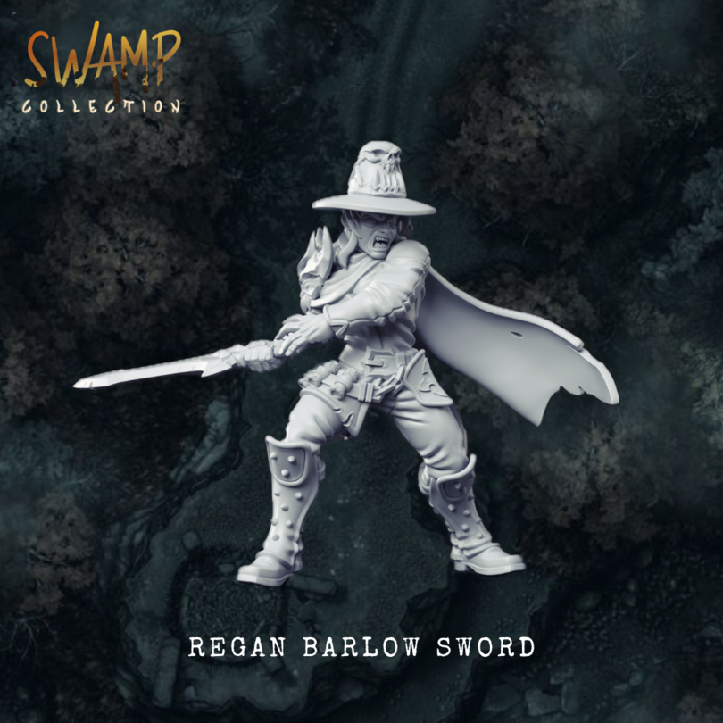 DND Monster I Swamp collection - Base 1- 2 นิ้ว (งานเรซิ่นสีเทา ยังไม่ ...