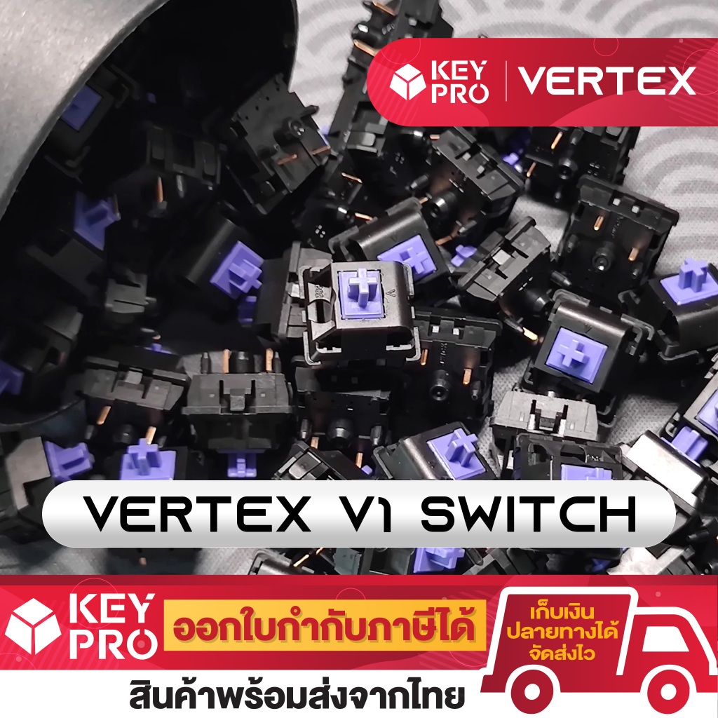 (Unlubed, 10 ตัว) สวิตช์ Vertex V1 V1.2 Switch MX stem Linear | Shopee ...